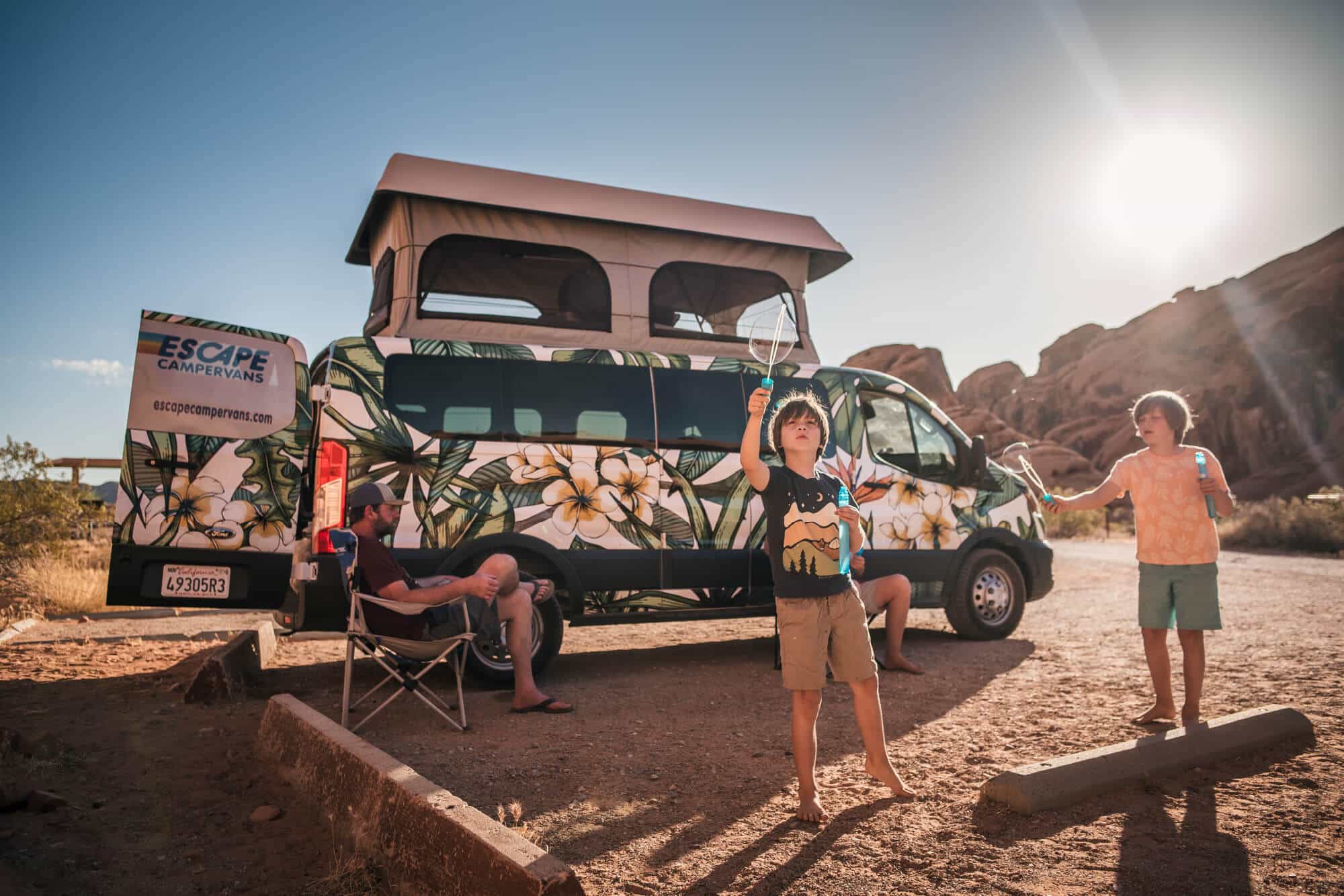 Pop Up Campervan Rentals for 5 People | Escape Camper Vans